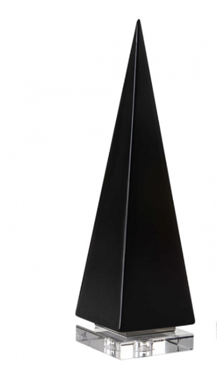 Piramide negra grande - Esculturas - Accesorios decorativos